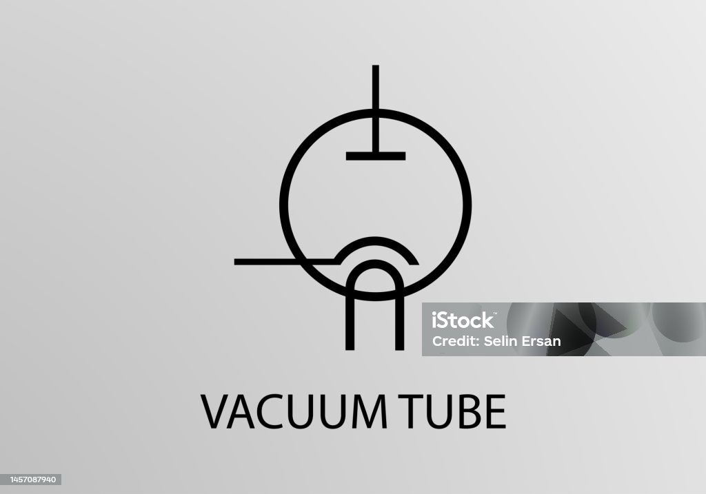 Symbole Du Tube À Vide Conception Du Symbole Vectoriel Symboles