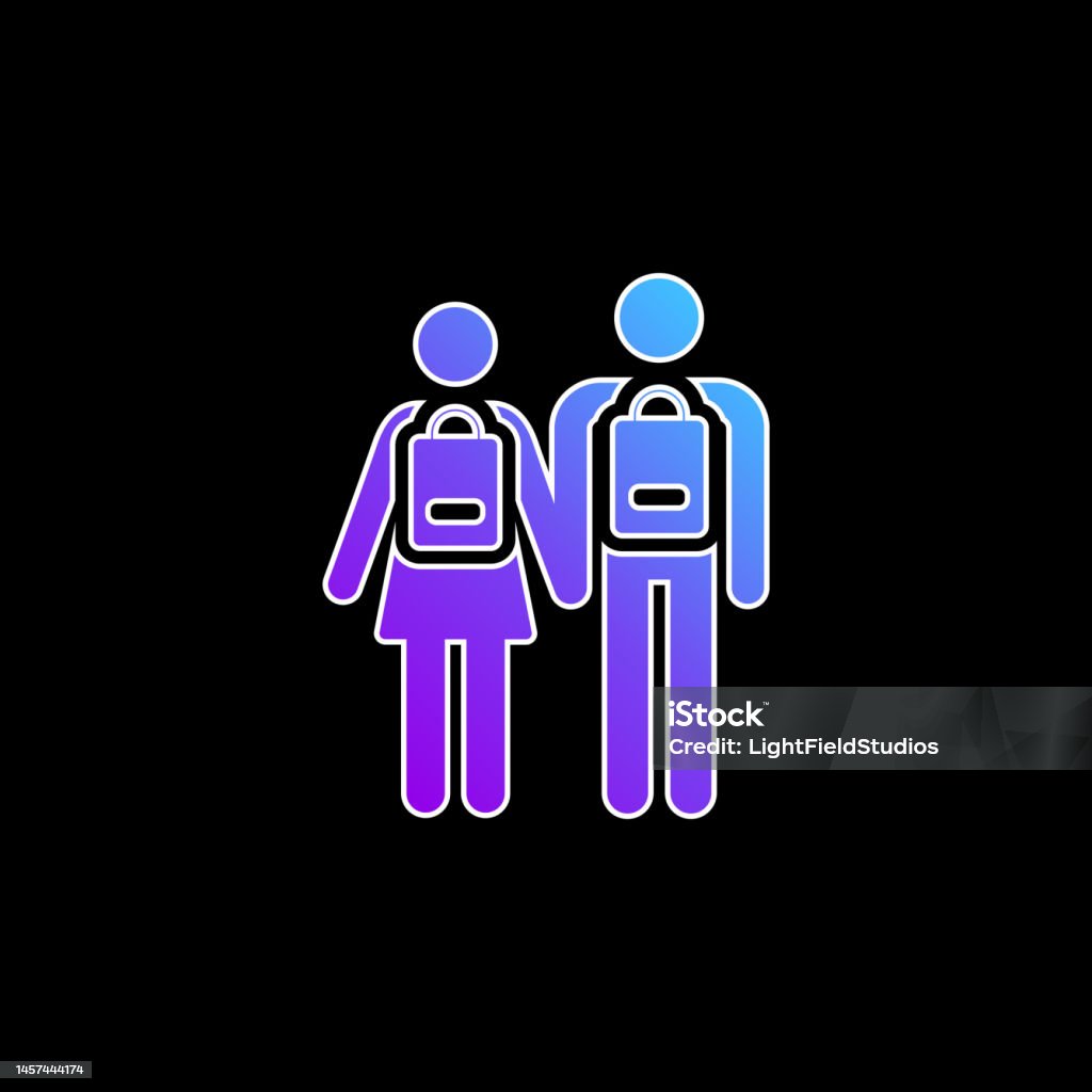 Backpacker Blue Gradient Vector Icon Stock Illustration - Download ... Backpacker Blue Gradient Vector Icon Stock Illustration - Download ...
