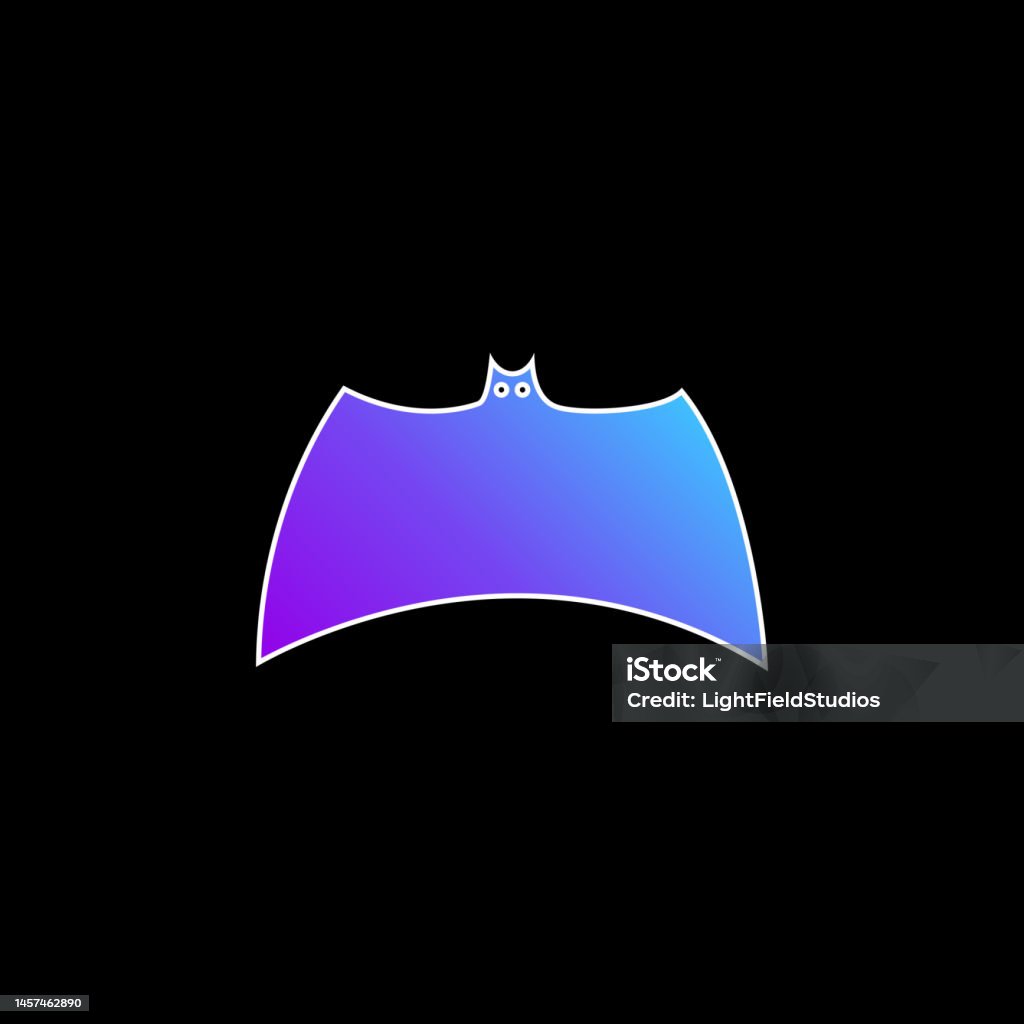 Variante De Silhouette Noire Chauvesouris Avec Icône Vectorielle