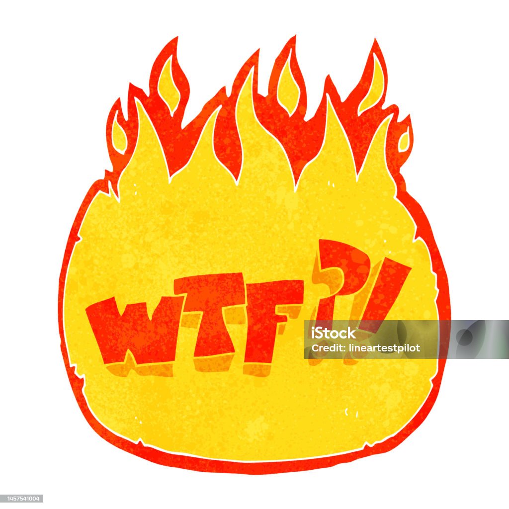 Freehand Drawn Retro Cartoon Wtf Symbol Stock Illustration - Download ... Freehand Drawn Retro Cartoon Wtf Symbol Stock Illustration - Download ...
