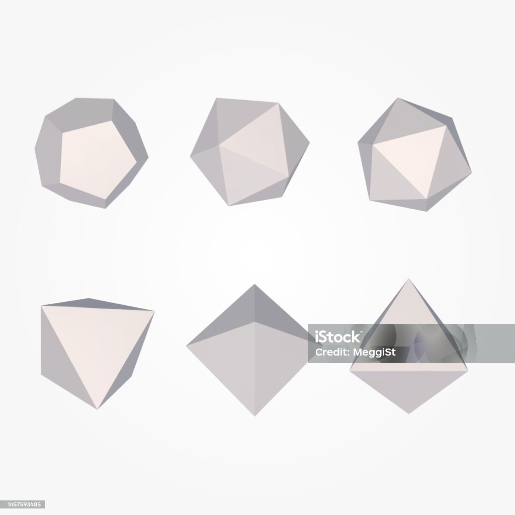 3d Pyramids And Pentagons Set Vector Illustration Stock Illustration ... 3d Pyramids And Pentagons Set Vector Illustration Stock Illustration ...