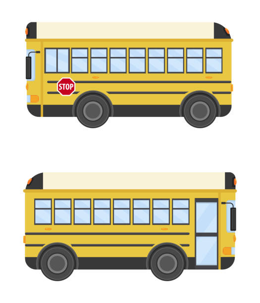 [90] School bus window Clipart Vector PNG , SVG, EPS, PSD, AI
