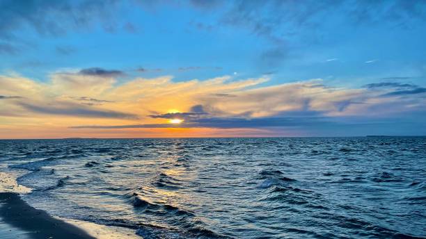 Free picture: sunset, sea, water, ocean, dawn, sun, star, sunrise, dusk ...