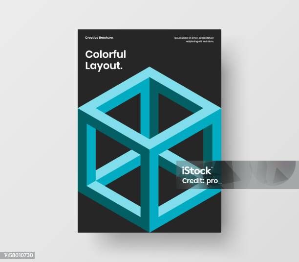 Template Vektor Desain Presentasi Yang Unik Tata Letak Poster Bentuk
