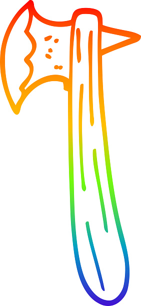 Gambar Garis Gradien Pelangi Dari Kapak Tua Kartun Ilustrasi Stok ... Gambar Garis Gradien Pelangi Dari Kapak Tua Kartun Ilustrasi Stok ...