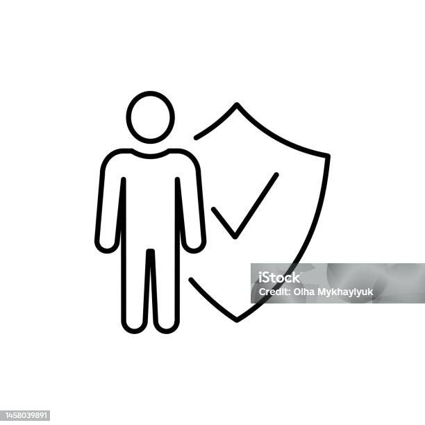 Protected Human Body Icon Outline Protected Human Body Vector Icon For ... Protected Human Body Icon Outline Protected Human Body Vector Icon For ...