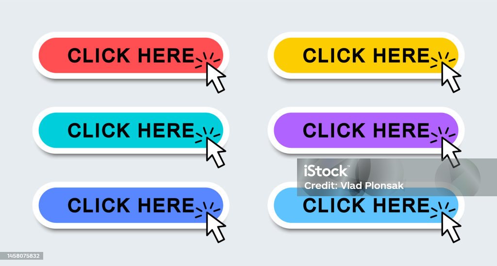 Klicken Sie Hier Auf Die Webbuttons Moderne Schaltflächen Klicken Sie ... Klicken Sie Hier Auf Die Webbuttons Moderne Schaltflächen Klicken Sie ...