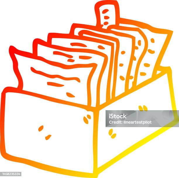 Dessin Au Trait Dégradé Chaud Dune Boîte De Dessins Animés De Fichiers