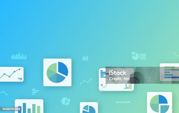 Statistics Data Analysis Chart Graph Background Stock Illustration