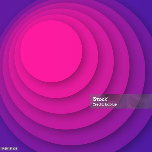 Abstract Design With Circles And Pink Gradients Trendy Background Stock