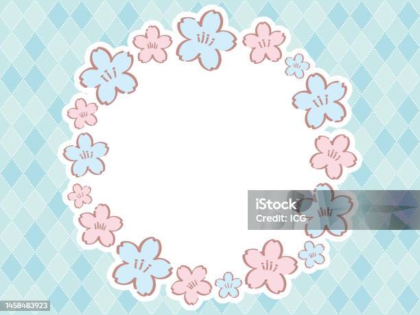 Bingkai Lingkaran Bunga Sakura Gaya Yang Digambar Tangan Dan Latar ... Bingkai Lingkaran Bunga Sakura Gaya Yang Digambar Tangan Dan Latar ...