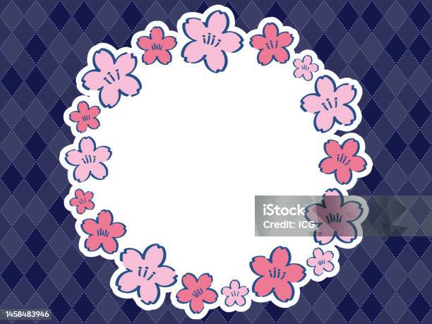 Bingkai Lingkaran Bunga Sakura Gaya Yang Digambar Tangan Dan Latar ... Bingkai Lingkaran Bunga Sakura Gaya Yang Digambar Tangan Dan Latar ...