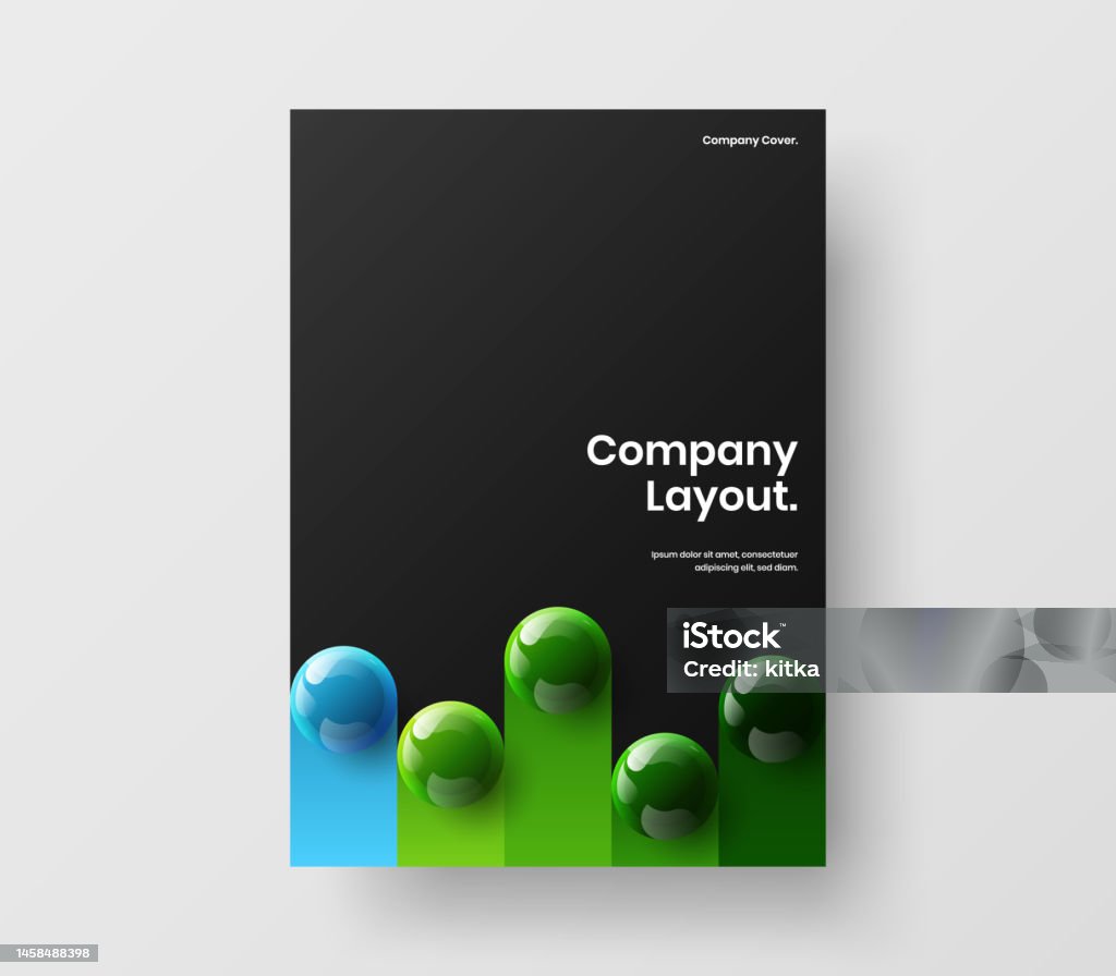 Ilustrasi Desain Vektor Laporan Tahunan Geometris Template Sampul