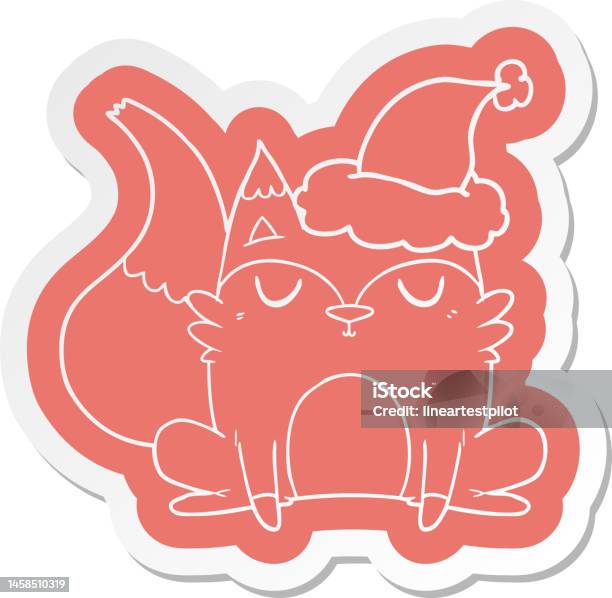 Stiker Kartun Unik Rubah Mengenakan Topi Santa Ilustrasi Stok - Unduh ... Stiker Kartun Unik Rubah Mengenakan Topi Santa Ilustrasi Stok - Unduh ...