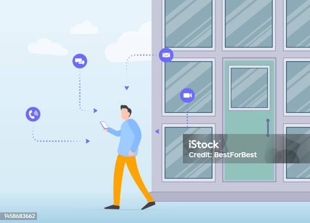 Man Leaving Work And Being Bombarded By Intrusive Calls Audio Video And ... Man Leaving Work And Being Bombarded By Intrusive Calls Audio Video And ...