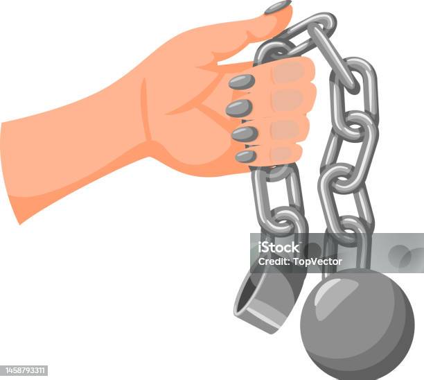 Human Hand Holding Iron Chain With Ball Breaking Chain Protest Rebel ... Human Hand Holding Iron Chain With Ball Breaking Chain Protest Rebel ...