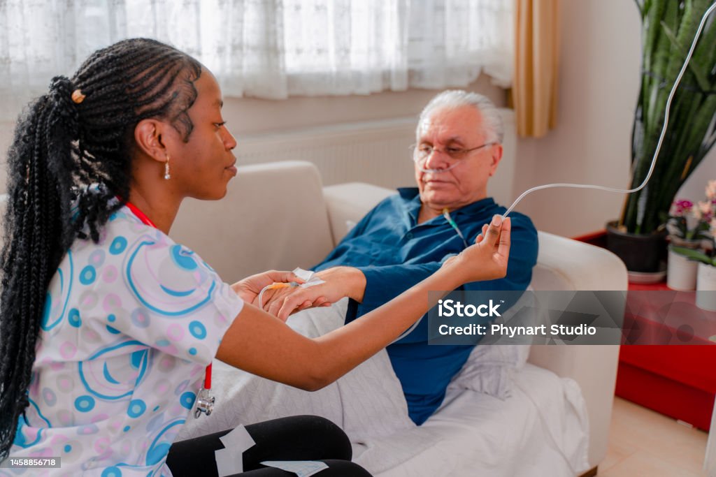 Nurse Attaching Iv Drip On Patient Stock Photo - Download Image Now ... Nurse Attaching Iv Drip On Patient Stock Photo - Download Image Now ...