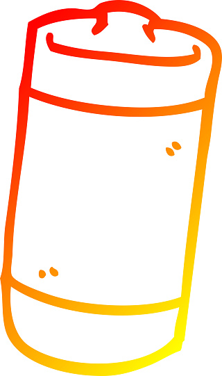 Dessin Au Trait Dégradé Chaud Dune Batterie De Dessin Animé Vecteurs