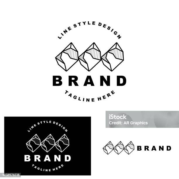 Logo Batu Desain Batu Garis Permata Berlian Kristal Elegan Sederhana ... Logo Batu Desain Batu Garis Permata Berlian Kristal Elegan Sederhana ...