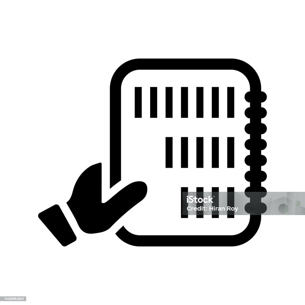 Count Enumerate Itemize Icon Black Vector Graphics Stock Illustration