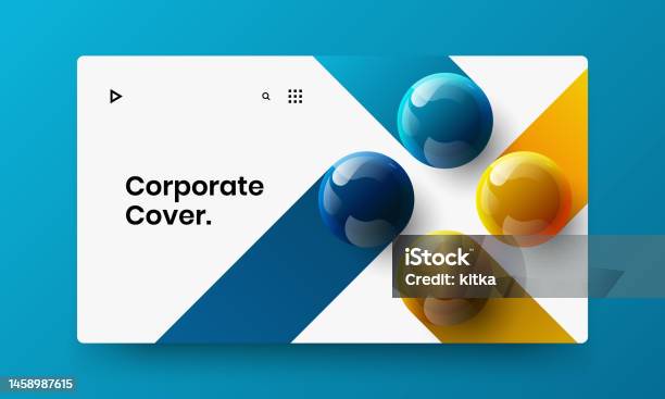 Tata Letak Vektor Desain Selebaran Asli Template Identitas Perusahaan