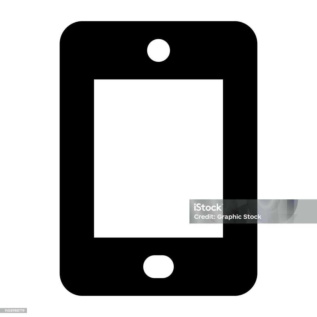 Mobile Vector Design Solid Style User Interface Stock Illustration