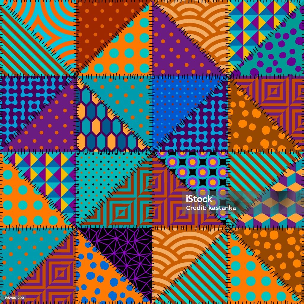 Vector Ethnic Tribal Pattern Seamless Art Image Stock Illustration
