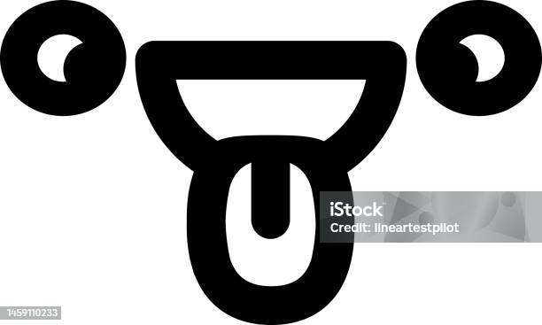 Cute Happy Cross Eyed Face Icon Stock Illustration Download Image Now