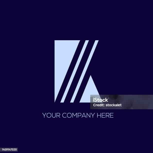 Logo De La Lettre K Icône De Signature De Police Dentreprise En Gras