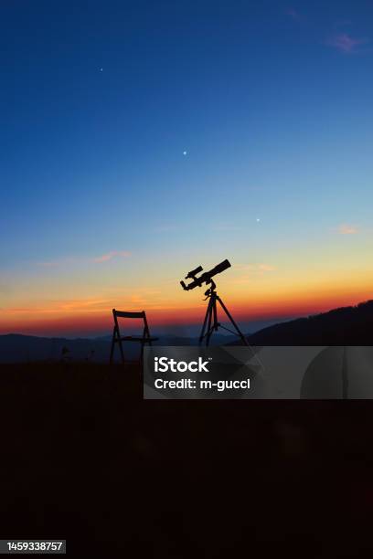 Astronomy Telescope For Observing Night Sky Moon Planets Stars And