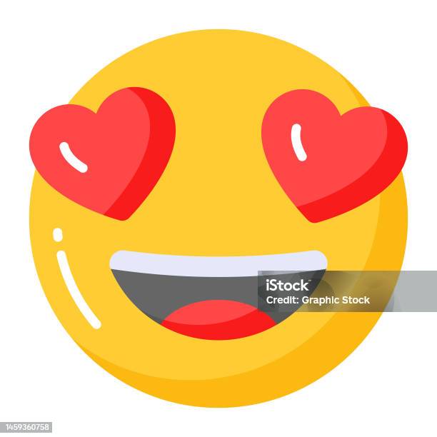 Emoji Montrant Lexpression De Lamour Emoji Romantique Vecteurs Libres