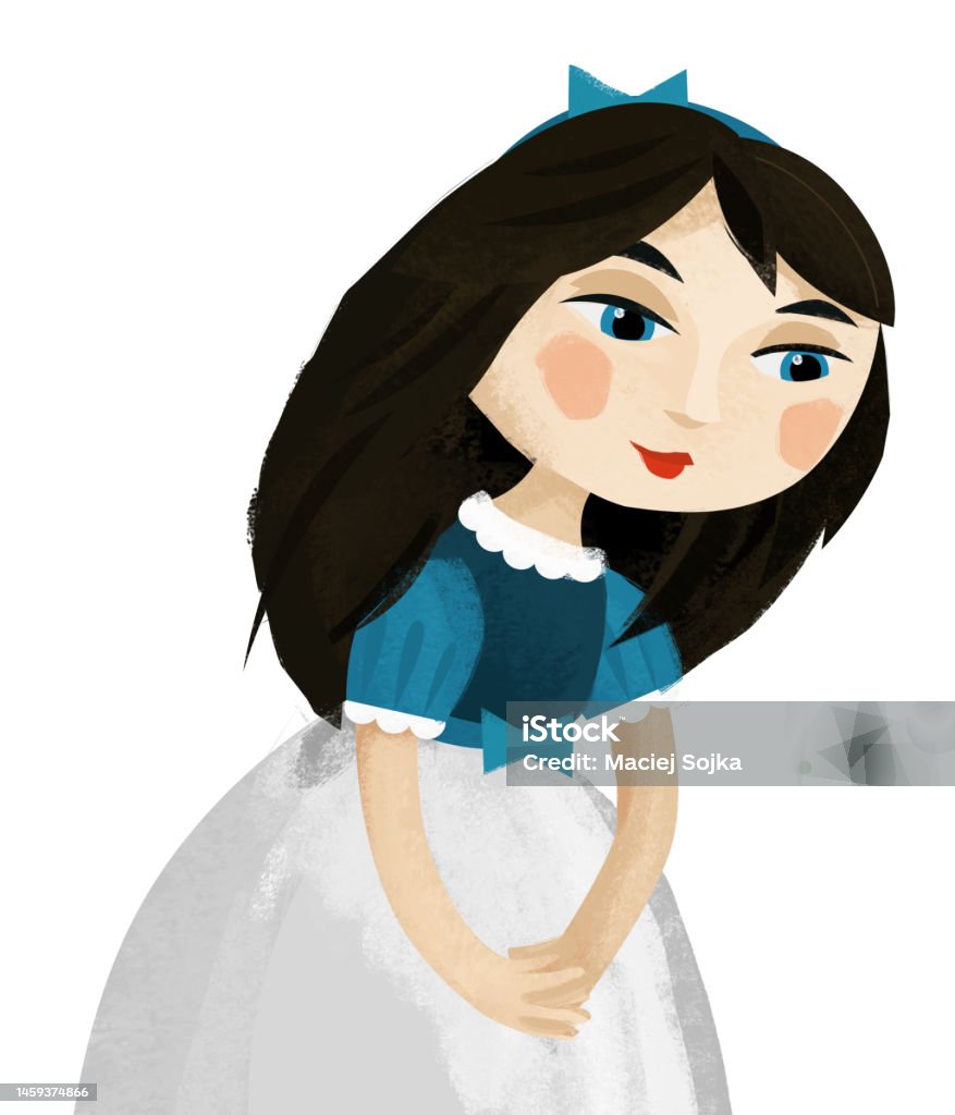 Adegan Kartun Dengan Ilustrasi Putri Ratu Ilustrasi Stok Unduh Gambar