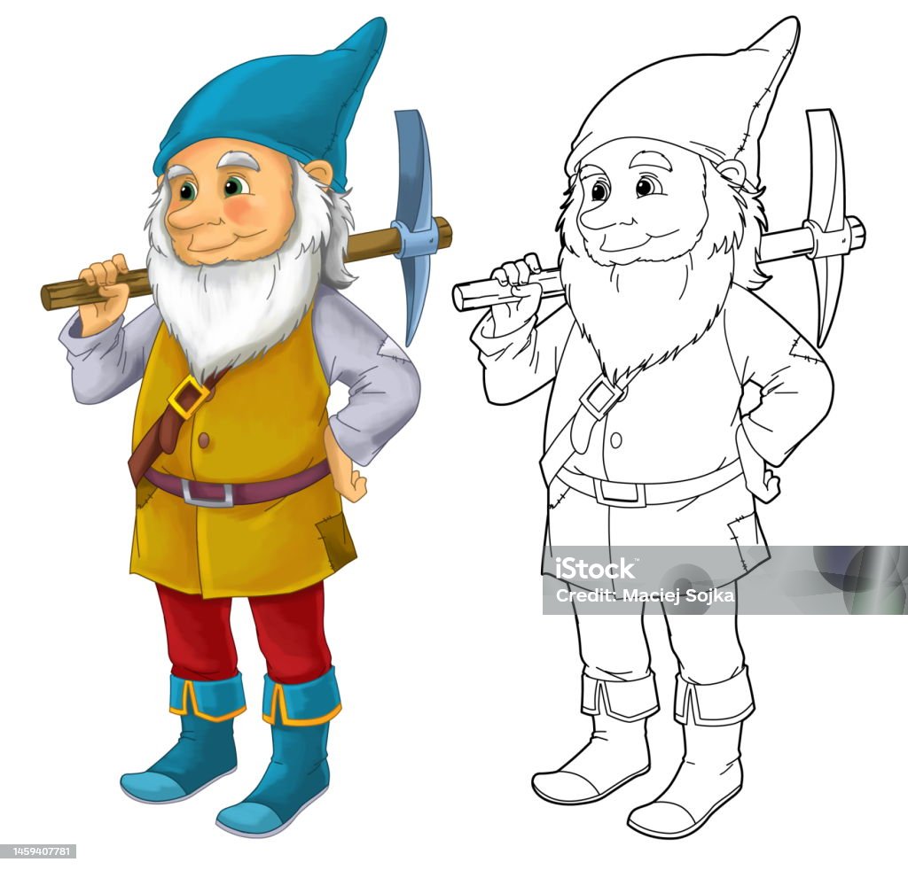 Cartoon Scene With Colorful Dwarf Illustration Stock Illustration ... Cartoon Scene With Colorful Dwarf Illustration Stock Illustration ...