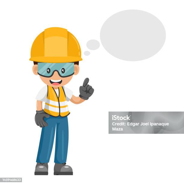 Industrial Worker With His Personal Protective Equipment Thinking With ... Industrial Worker With His Personal Protective Equipment Thinking With ...
