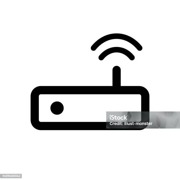 Router Peralatan Relai Jaringan Vektor Ilustrasi Stok Unduh Gambar