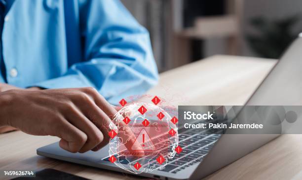 System Warning Hacked Alert After Cyber Attack On Computer Network ... System Warning Hacked Alert After Cyber Attack On Computer Network ...