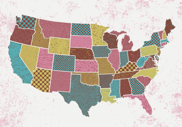 Free Stock Photo of Detailed map of the United States of America on ...