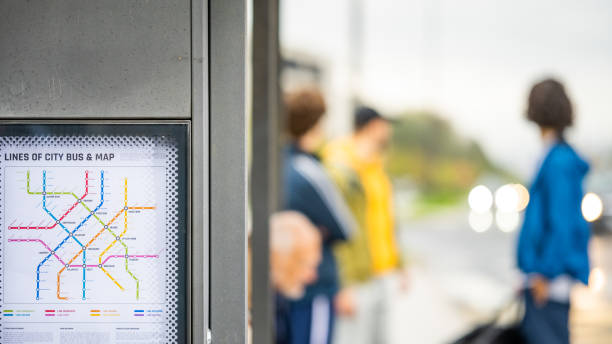 Free Stock Photo of Bus Map Shows Public Transport 3d Illustration ...