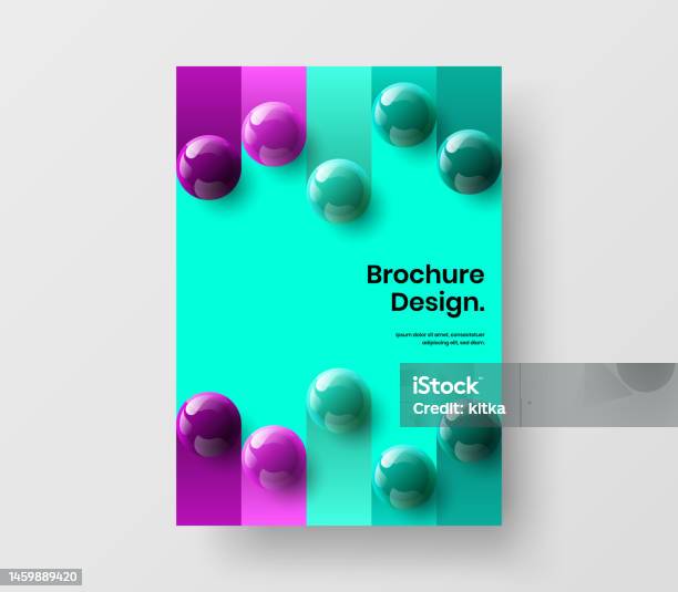 Sampul Katalog Menakjubkan Tata Letak Desain Vektor A4 Konsep Kartu Pos