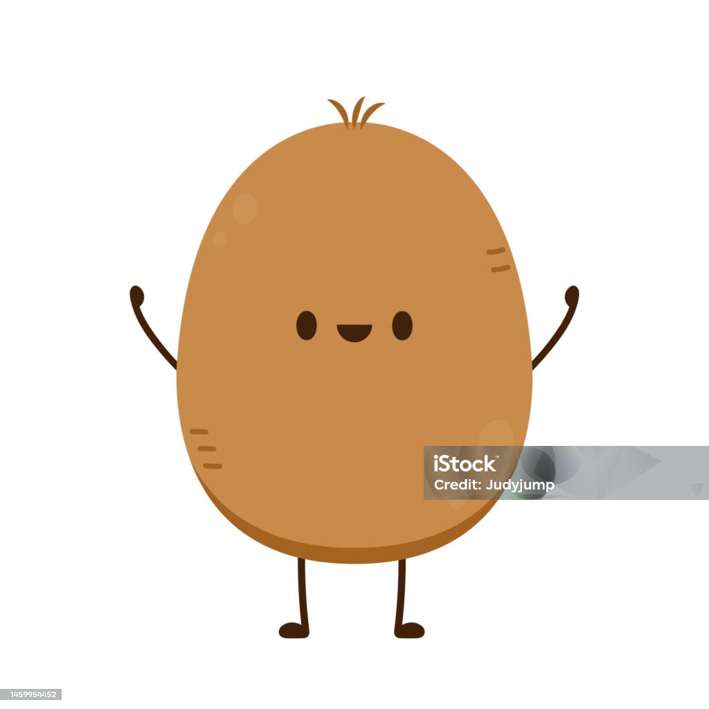 Potato Character Design Potato Vector Potato On White Background Stock Illustration Download