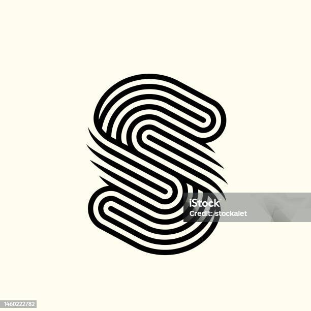 Logo De La Lettre S Icône De Signature De Police Dentreprise En Gras