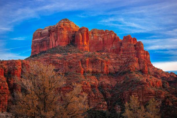 Free picture: Rock climber at sandstone rock formation in Sedona desert ...