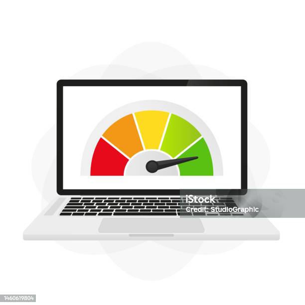 Scale On A Laptop Emotional Scale Speed Scale Vector Illustration Stock ... Scale On A Laptop Emotional Scale Speed Scale Vector Illustration Stock ...
