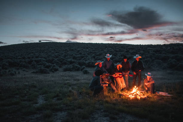 Free Stock Photo of Group of People Sitting Around a Campfire ...