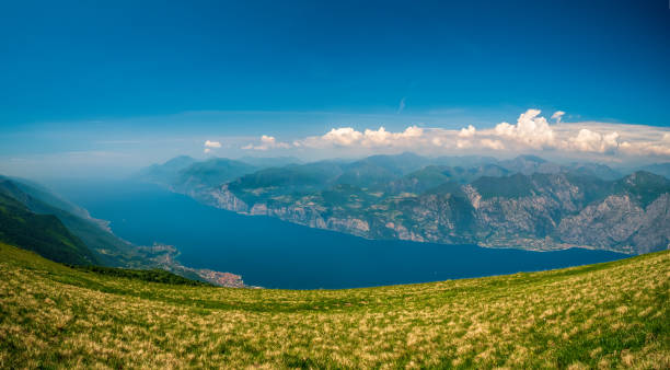 Free picture: Panoramic view from hilltop of lake surrounded by ...