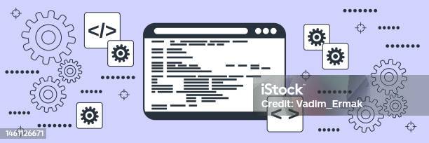 Application Development Program Coding Vector Concept Stock Illustration Download Image Now