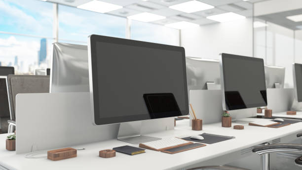 Free Stock Photo of Workplace station - Computer desk with Mac ...