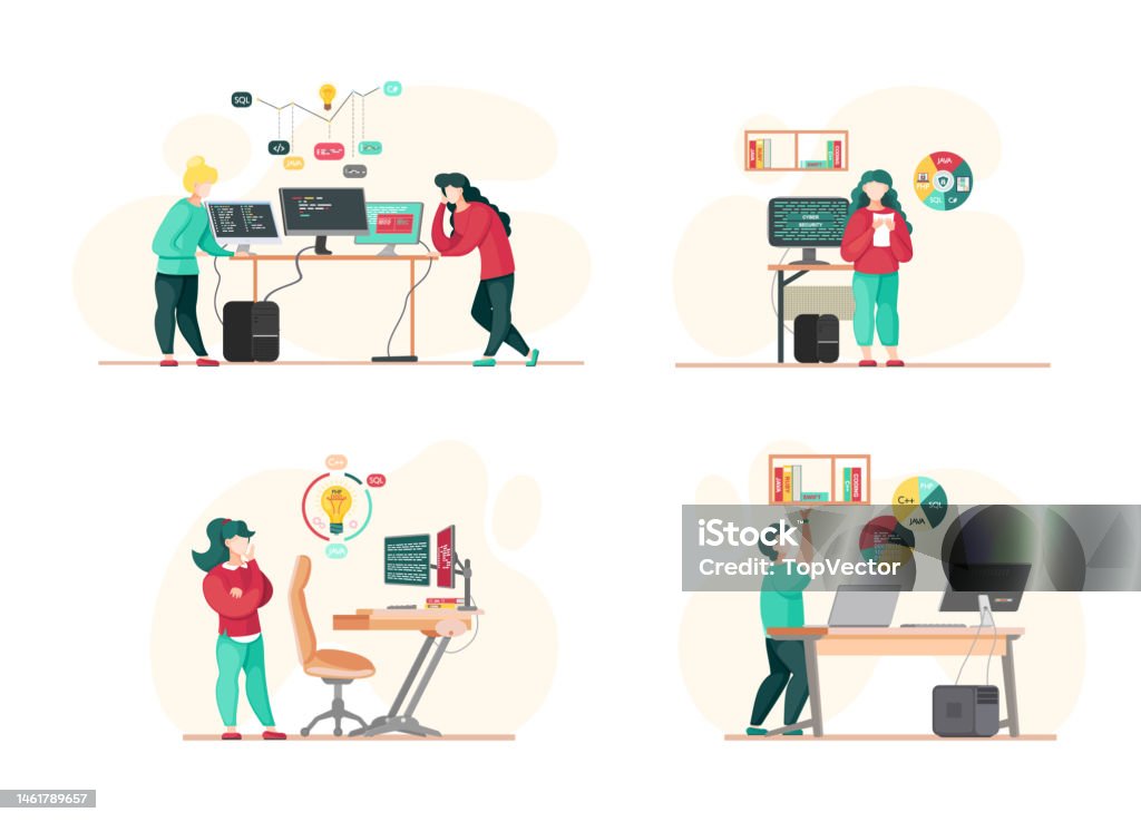 Teknik Dan Pengkodean Programmer Programmer Bekerja Pada Pengembangan ... Teknik Dan Pengkodean Programmer Programmer Bekerja Pada Pengembangan ...