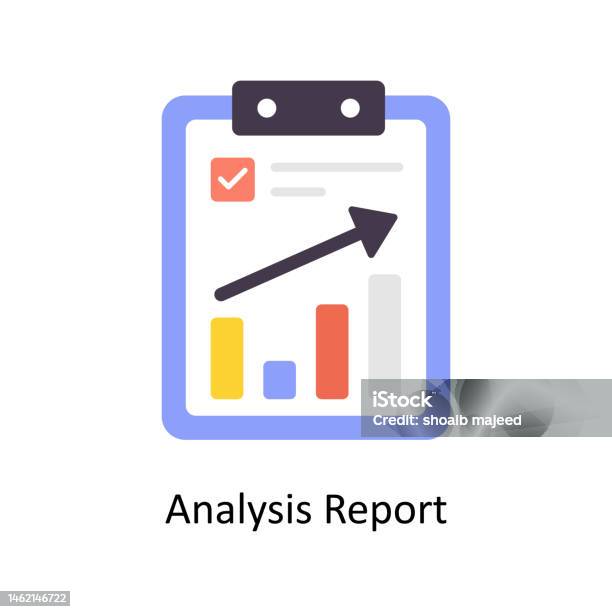 Laporan Analisis Vektor Flat Icons Ilustrasi Stok Ilustrasi Stok