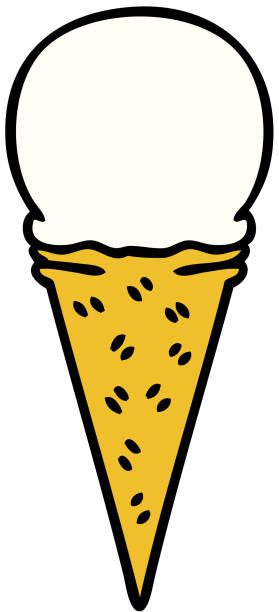 Vanilla Ice Cream Cone Clip Art